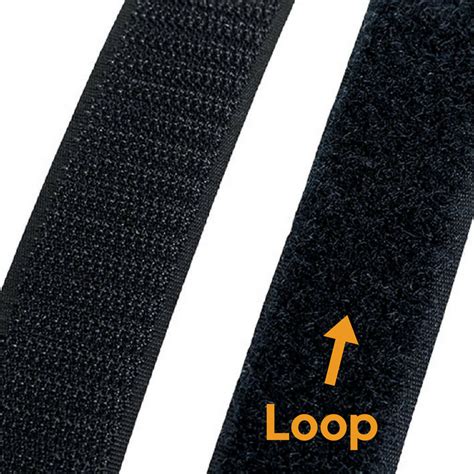Hook Loop Fastener Black 25mm Loop G0102 1