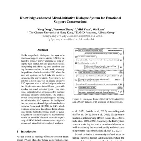 Knowledge Enhanced Mixed Initiative Dialogue System For Emotional Support Conversations Acl