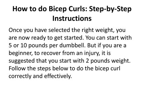 Ppt How To Do Bicep Curls Properly Powerpoint Presentation Free Ppt How To Do Bicep Curls Properly Powerpoint Presentation Free