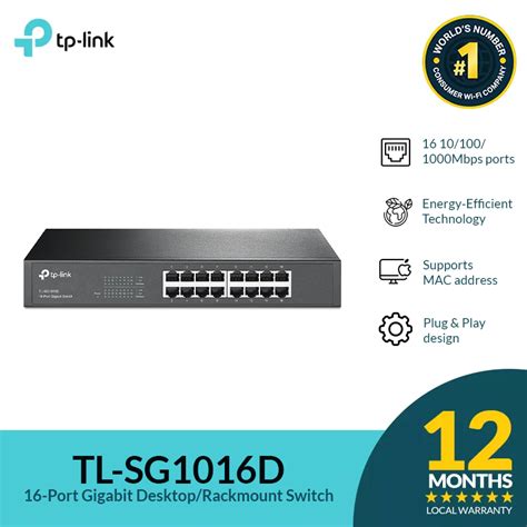 Tp-Link TL-SG1016D 16-Port Gigabit Desktop/Rackmount Switch | Lazada PH