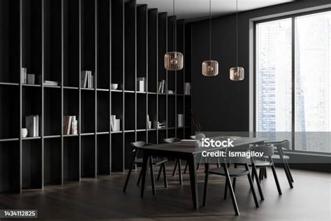 식사 테이블과 의자 장식 및 창문이있는 현대적인 거실 인테리어 0명에 대한 스톡 사진 및 기타 이미지 0명 3차원 형태 건축 Istock
