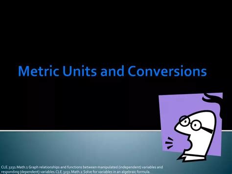 PPT Metric Units And Conversions PowerPoint Presentation Free Download ID 5832919
