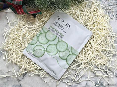 Тканевая маска для лица Bioaqua Cucumber Moisturizing Mask - «Тканевая ...