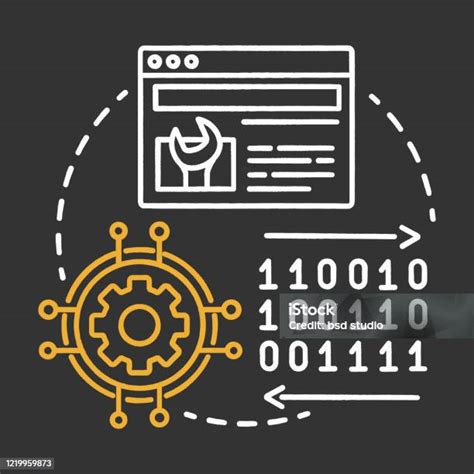 시스템 테스트 분필 개념 아이콘입니다 소프트웨어 개발 단계 아이디어 씬 라인 일러스트 응용 프로그램 퍼포맨스 검증 It 프로젝트 관리 아이디어 벡터 절연 칠판 그림 Java