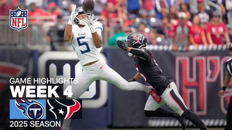Tennessee Titans Vs Houston Texans Game Highlights Nfl 2025 Season