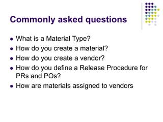 SAP MM Introduction Ppt