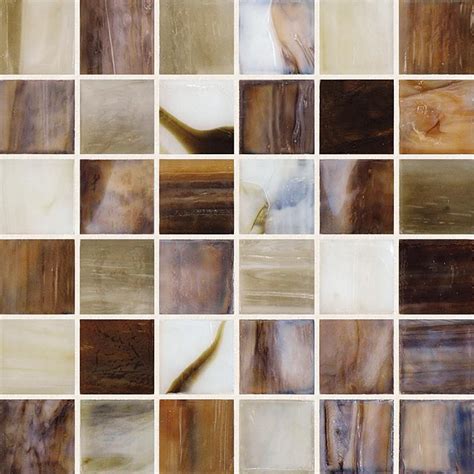 1 X 1 Square Glass Mosaic Tiles Hirsch Blended Ice Series