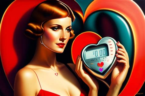 Premium AI Image A Woman Wearing A Heart Monitor