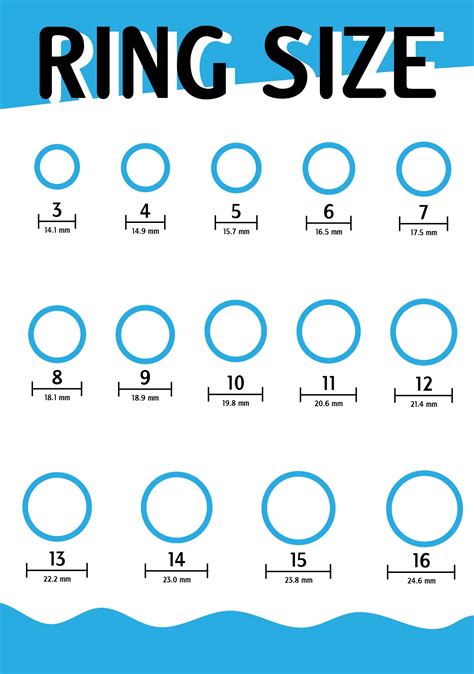 Ring Sizing Chart Ring Sizing Printable