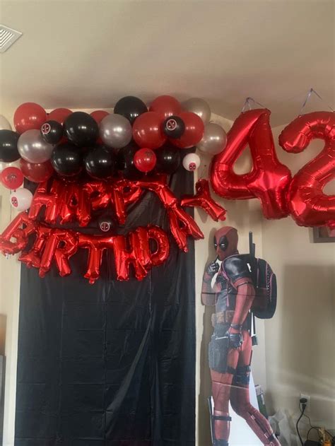 Deadpool Birthday Deadpool Birthday Deadpool Decorations Deadpool Party