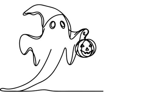ghost line art vector art icons and graphics for free download