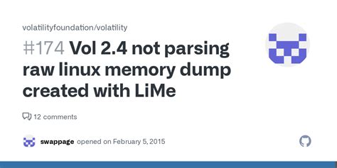 Vol 2 4 Not Parsing Raw Linux Memory Dump Created With LiMe Issue