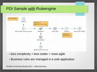 Pentaho PDI And The Jare Ruleengine PPT