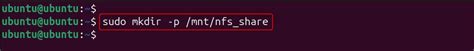 How To Install Nfs Server And Client On Ubuntu 2404