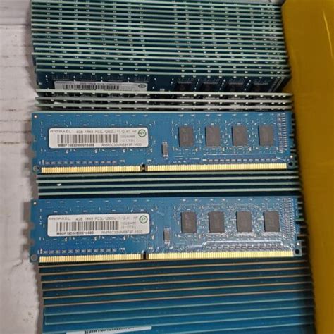 Lot Of 12 Ramaxel 4gb Pc3l 12800u Non Ecc Desktop Memory Ddr3 Chip
