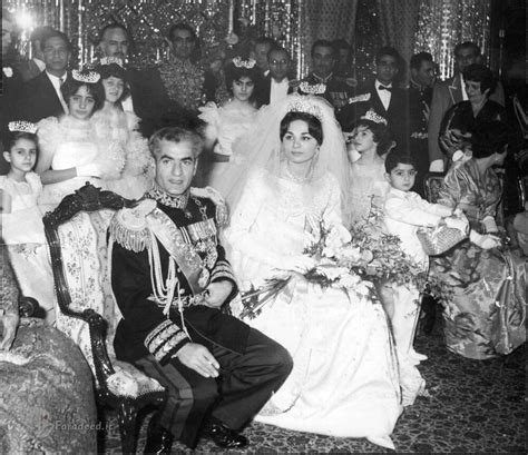 تصاویر دیده نشده از مراسم عروسی لاکچری محمدرضا پهلوی و فرح دیبا در شب