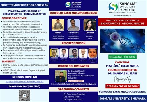 Short Term Certificate Course Practical Applications Of Bioinformatics Genomic Analysis