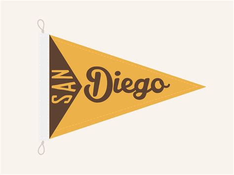 San Diego Flag 12 X 18 Pops Golf Flags