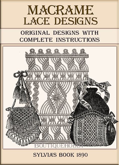 Macrame Lace Makingdesignspatternsinstructions Book Etsy