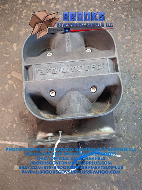 Code C Watt Speaker With Degree Bracket USED Brooks Gov Surplus