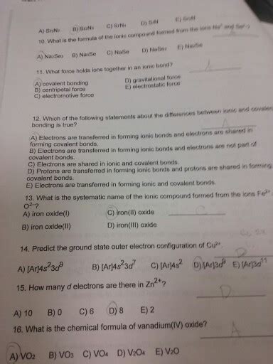 Solved Predict The Ground State Outer Electron Configuration