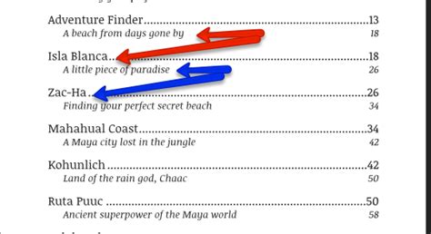 sequence of toc not showing as expected feedback for affinity
