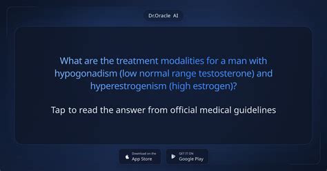 What Are The Treatment Modalities For A Man With Hypogonadism Low