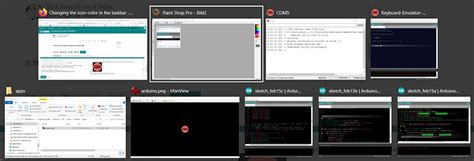 SOLVED Changing The Icon Color In The Taskbar The IDE Window The Serial Monitor Window TASK