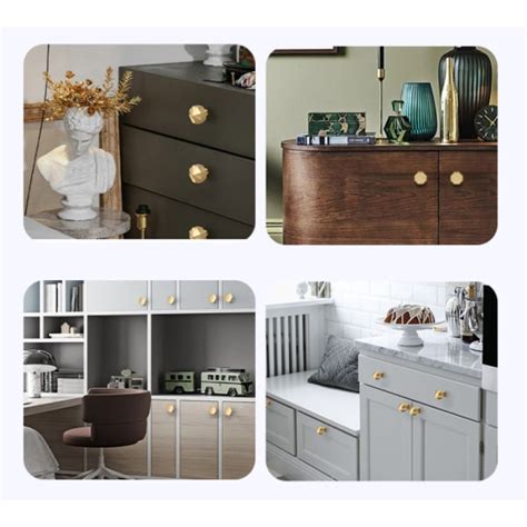 Messinghåndtak Gyllen Kobberhåndtak I Ett Stykke Garderobedørhåndtak åtte Sider S3032 B4b4