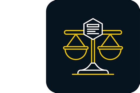 Scales Line Yellow White Icon Vector Art At Vecteezy