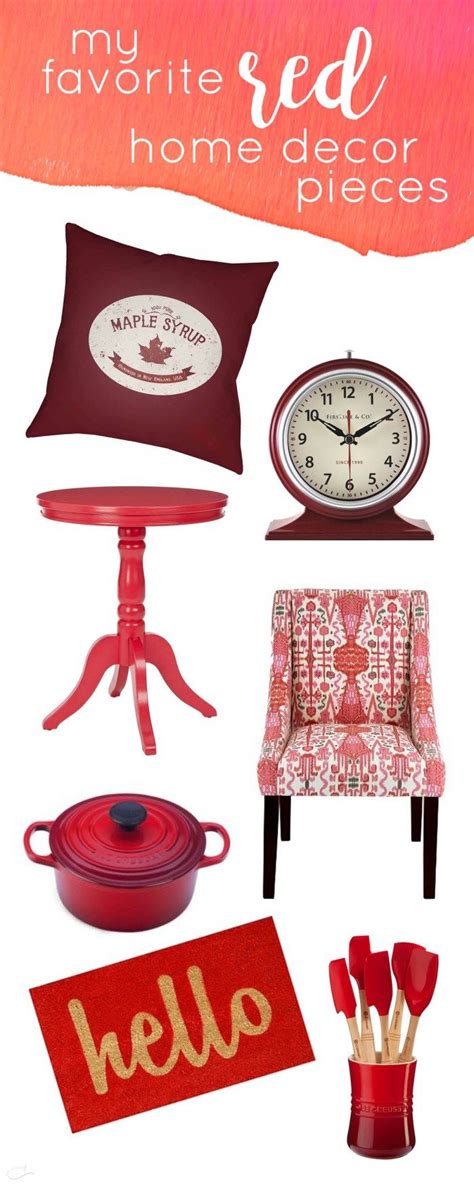 A Year Of Color My Favorite Red Home Décor Pieces Little Dove Blog