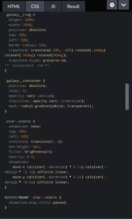 css galaxy button youtube