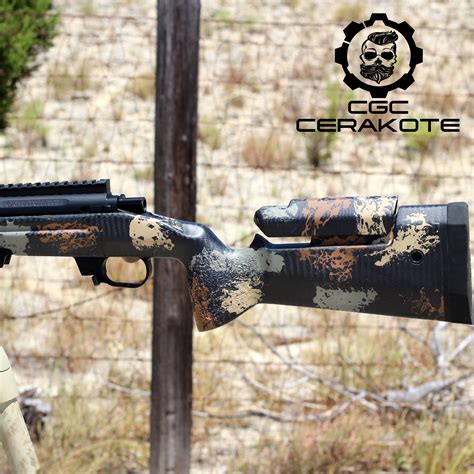 Custom Cerakote On This 7mm Bolt Action Rifle Cerakote