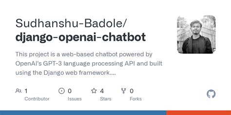 Github Sudhanshu Badoledjango Openai Chatbot This Project Is A Web