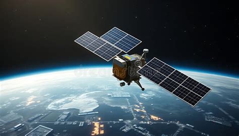 Satellite Earth Orbit Space Technology Communication Global Network