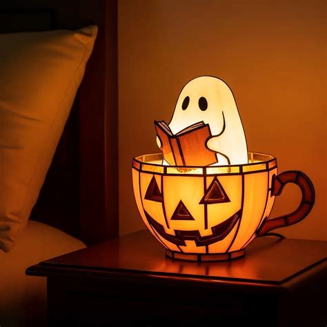 Halloween Decor Ghost Lamp Pumpkin Cup Ghost Bubble Bath Lamp Ghost