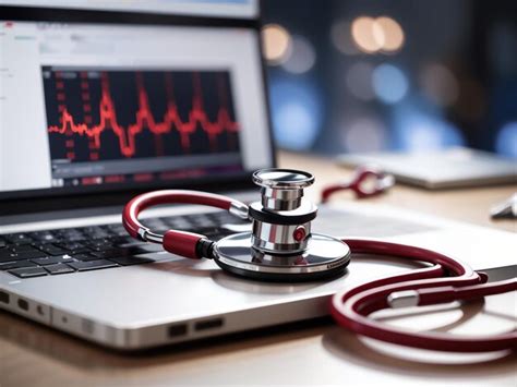 Premium Photo Stethoscope With Heartbeat Report On Laptop 3