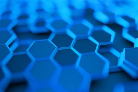 Premium Photo Abstract 3d Rendering Of Surface With Hexagons