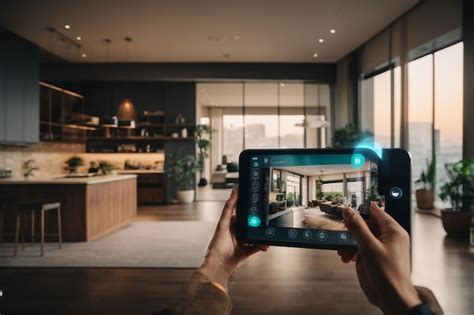 Premium Photo Modern Smart Home Management System Using Augmented Reality Smart Building The