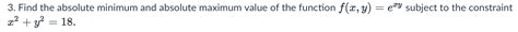 Solved Im Trying To Solve This Using The La Grange Method