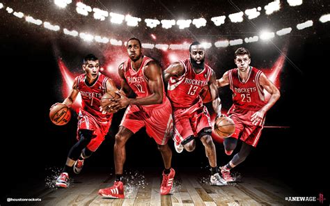 Houston Rockets Hd Wallpaper Elite Basketball Action Unleashed