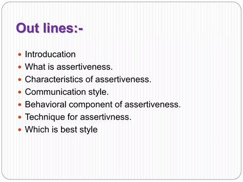 Assertiveness Ppt