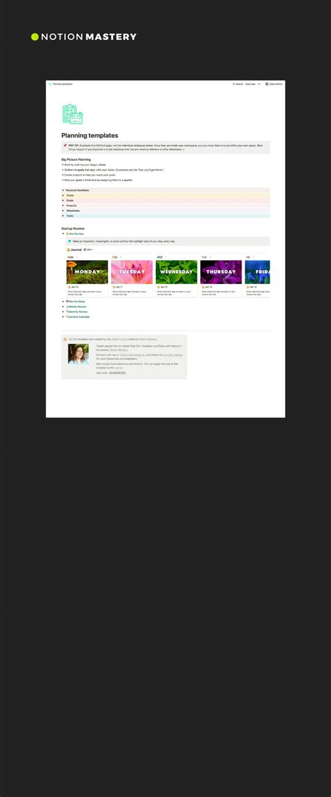 Archived Notion Planning Templates