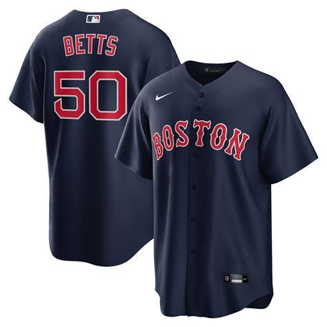 Mens Nike Mookie Betts Navy Boston Red Sox Alternate 2020 Replica Player Jersey Nike