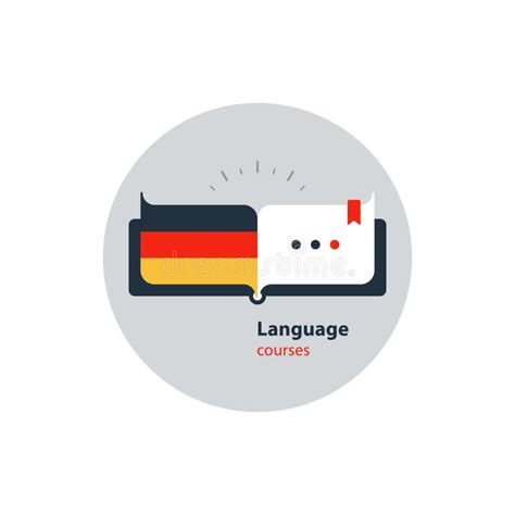 German Language Courses Advertising Concept Fluent Speaking Foreign