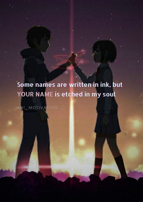 Soul Deep Anime Love Quote Your Name Aesthetic Aesthetic Anime Love