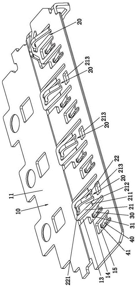 连接端子的弹性结构的制作方法