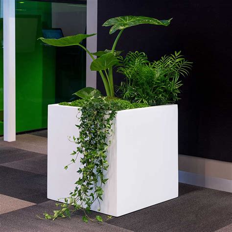 Block Essentials Planter Matt White Quality Planters Hortology Hortology