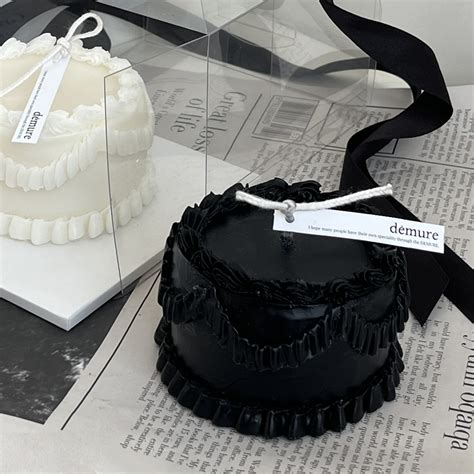 디뮤어 레이스 케이크 캔들선물포장 향초 선물 불멍 인테리어 소품 에이블리