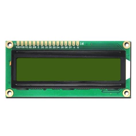 Arduino 2x16 Lcd Ekran Yeşil Üzerine Siyah Tc1602a Arduino Ekranlar